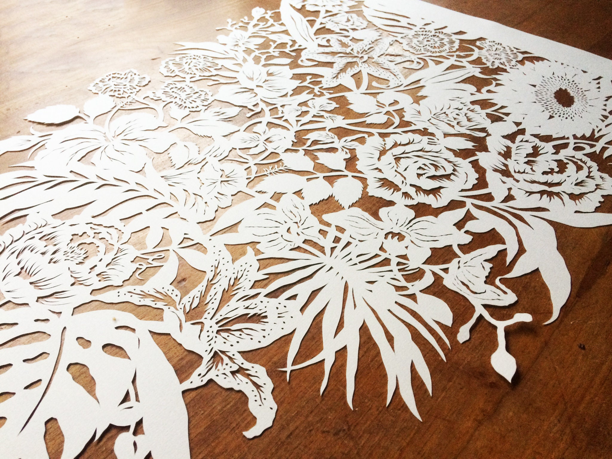 Tailor-made Handcut Papercut - Bespoke Interior Art - Papercutting Art ...