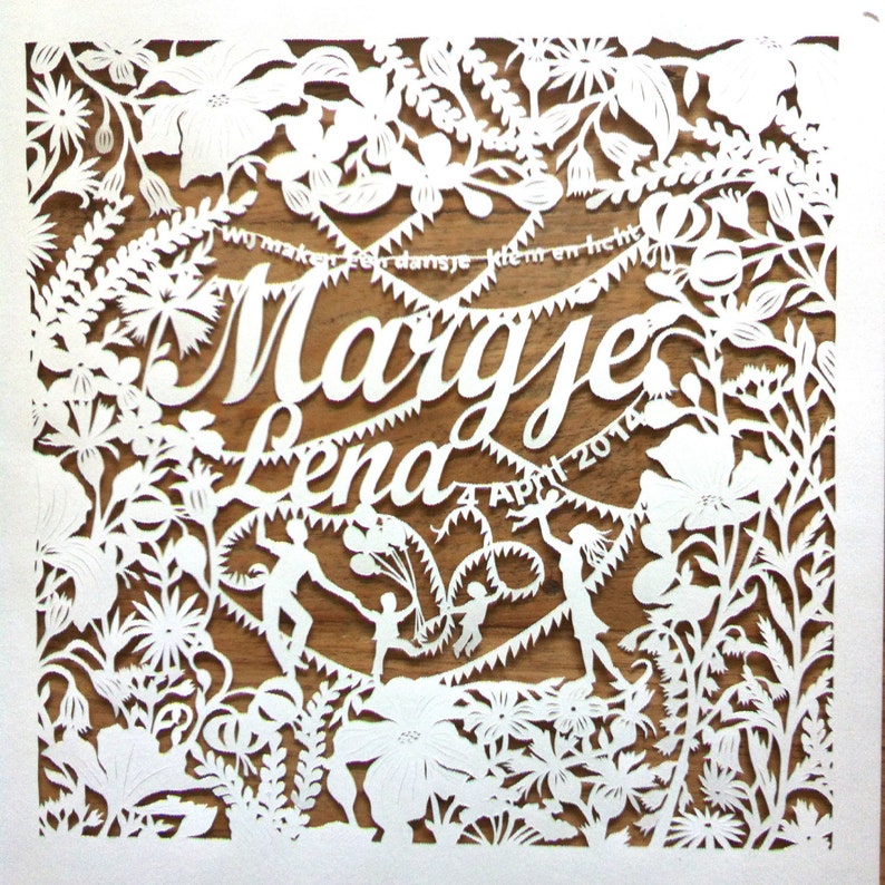 Custom Made Hand Cut Paper Cut Art Bespoke Paper Cut Out Papercutting ...