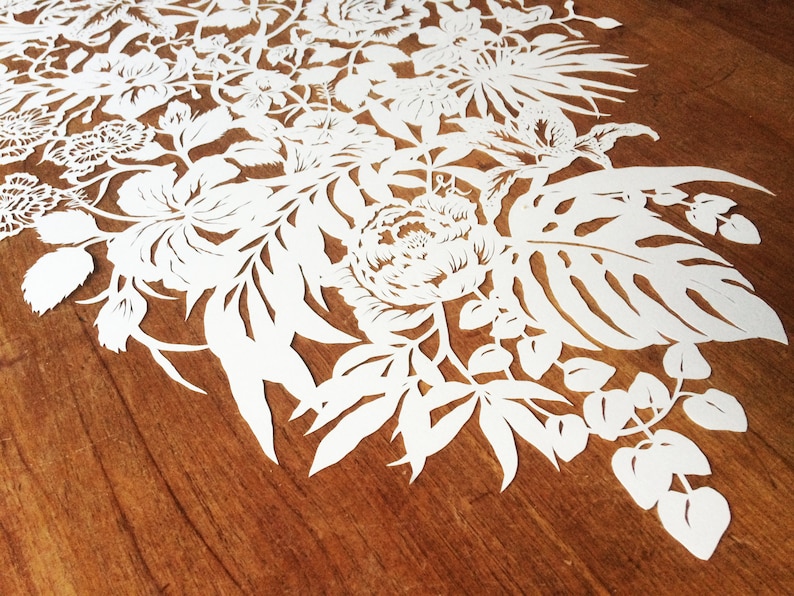 Tailor-made Handcut Papercut - Bespoke Interior Art - Papercutting Art ...