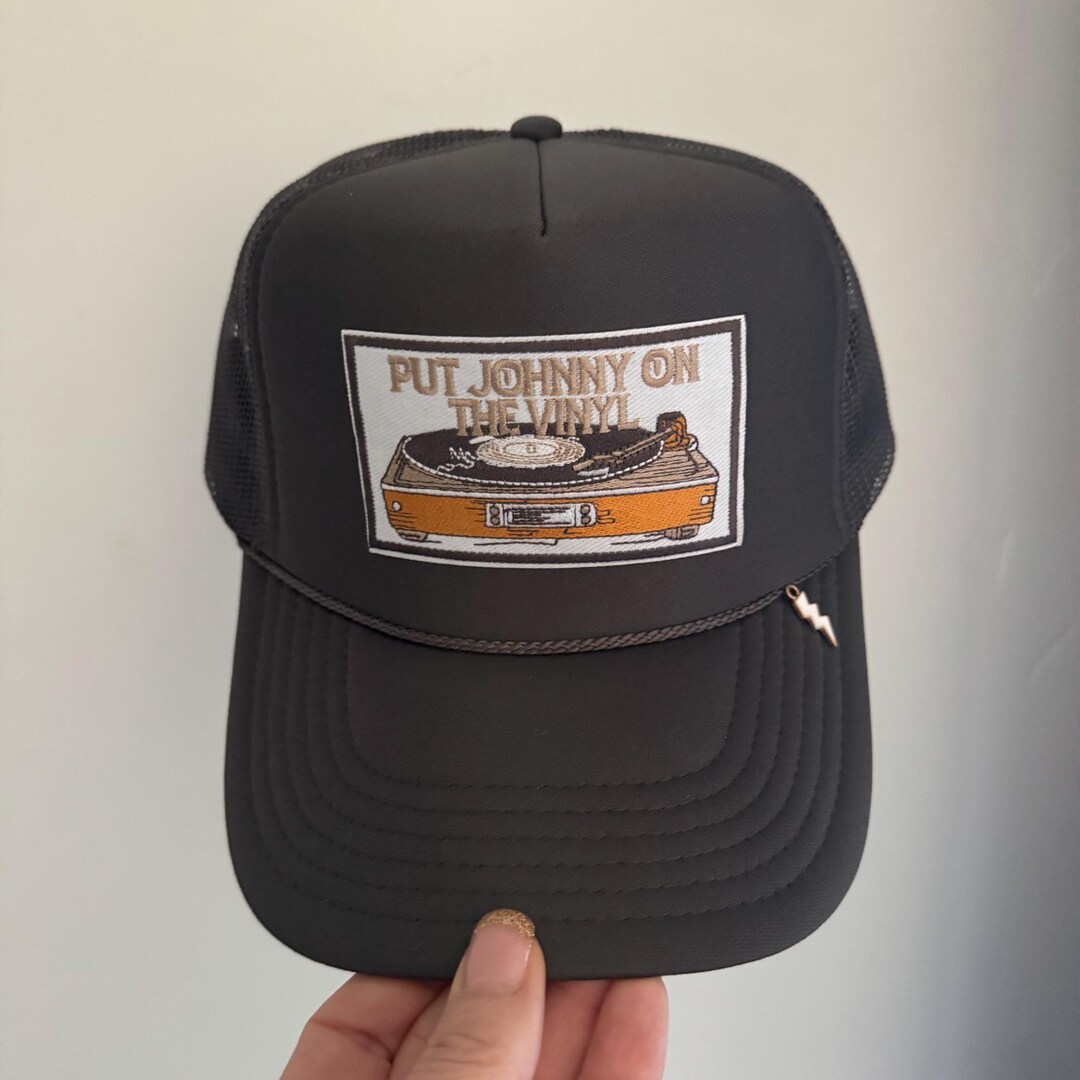 Dark Grey Johnny Cash Retro Otto Trucker Hat - Etsy