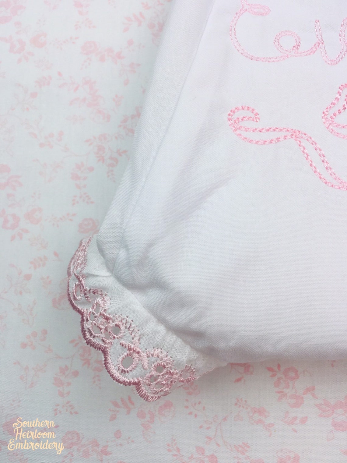 Bow Embroidered Diaper Cover Monogram Bloomers Heirloom - Etsy