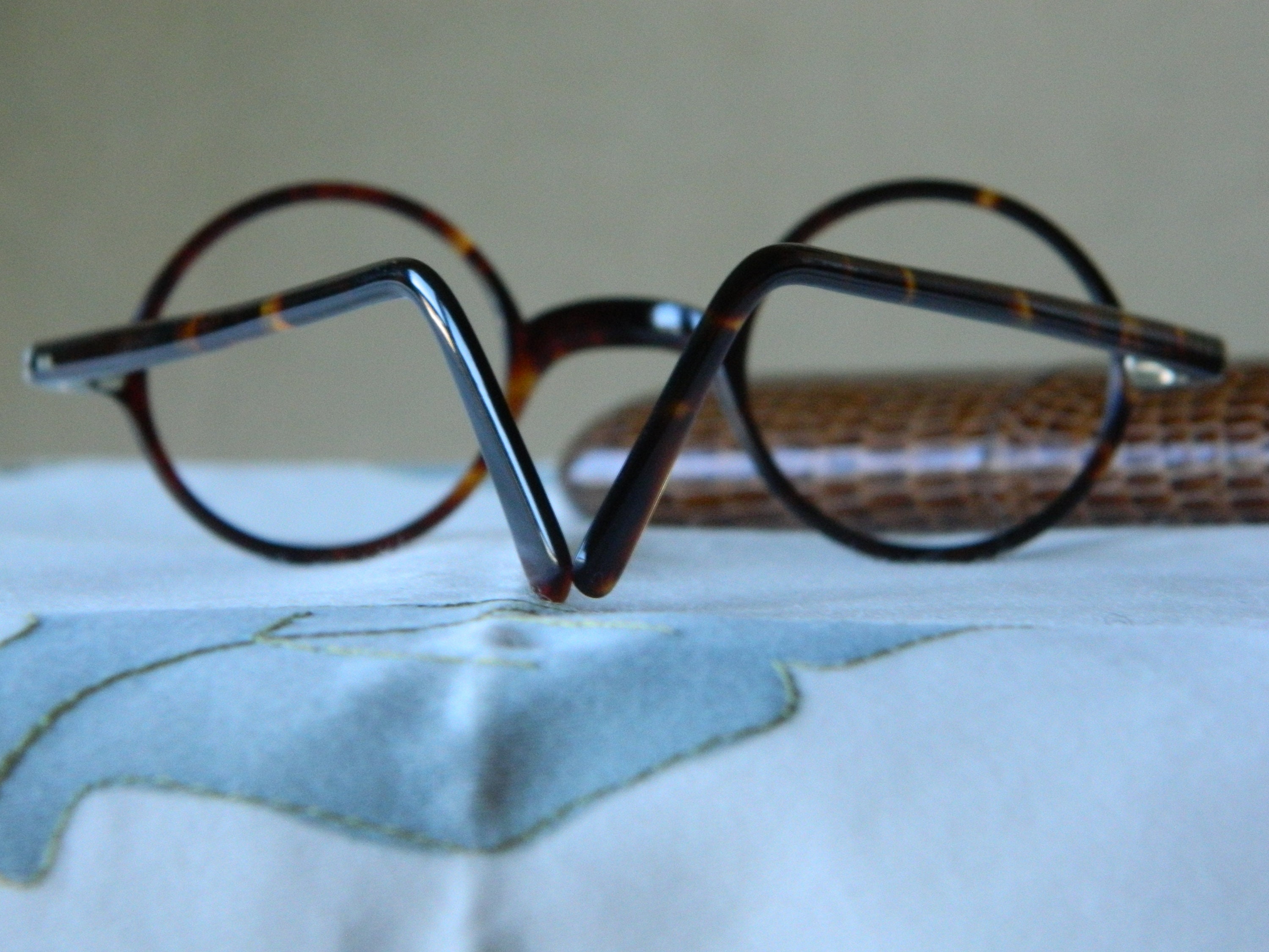 True Vintage Rare Antique Unusual Hand Made Round Eyeglasses/spectacles ...