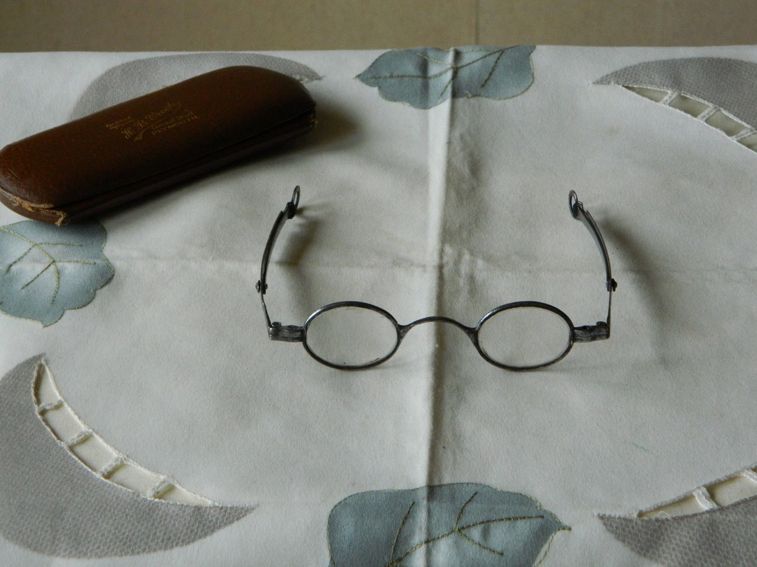 True Vintage Rare Antique Georgian Steel Wig Spectacles Glasses ...