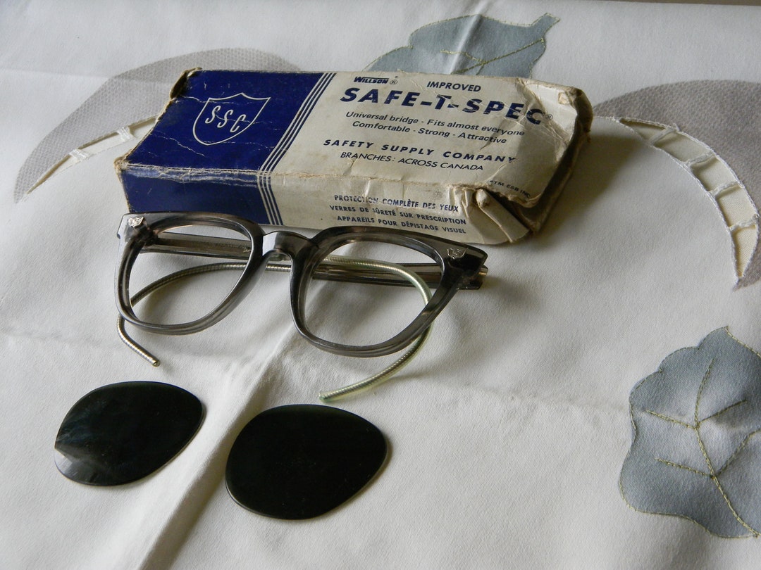 Vintage Safety Sunglasses. Made in Canada. 60's. NOS. - Etsy