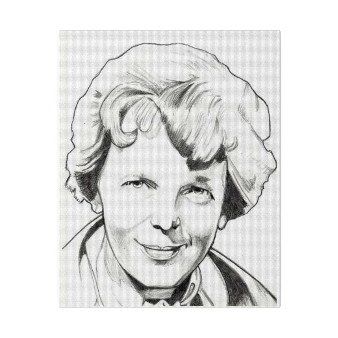 Amelia Earhart Wall Hanging Decoration Matte Canvas, Stretched, 0.75 ...