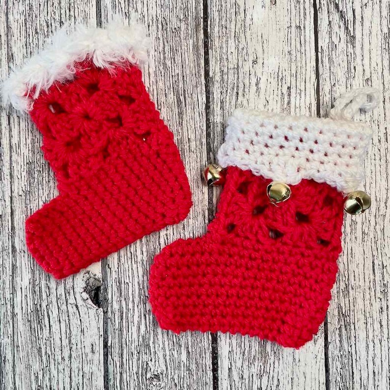 Granny's Mini Stocking Ornament Crochet Pattern PDF Download Only Mini ...
