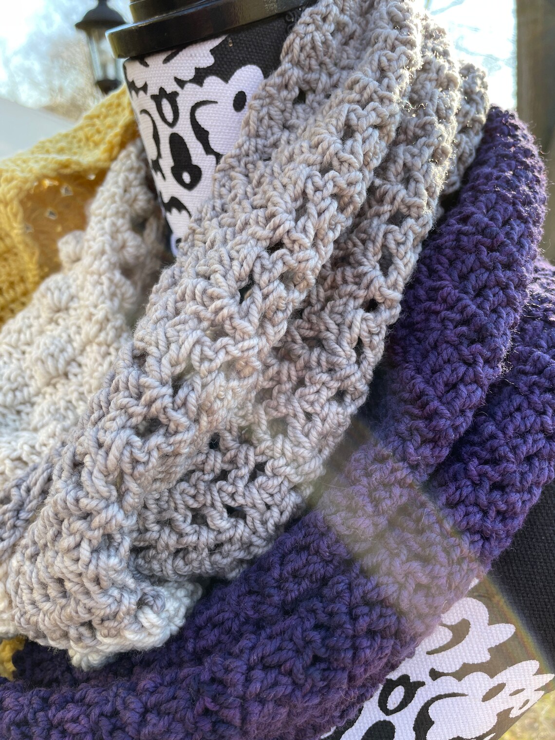 Ripple Stitch Infinity Scarf Crochet Pattern PDF Download - Etsy