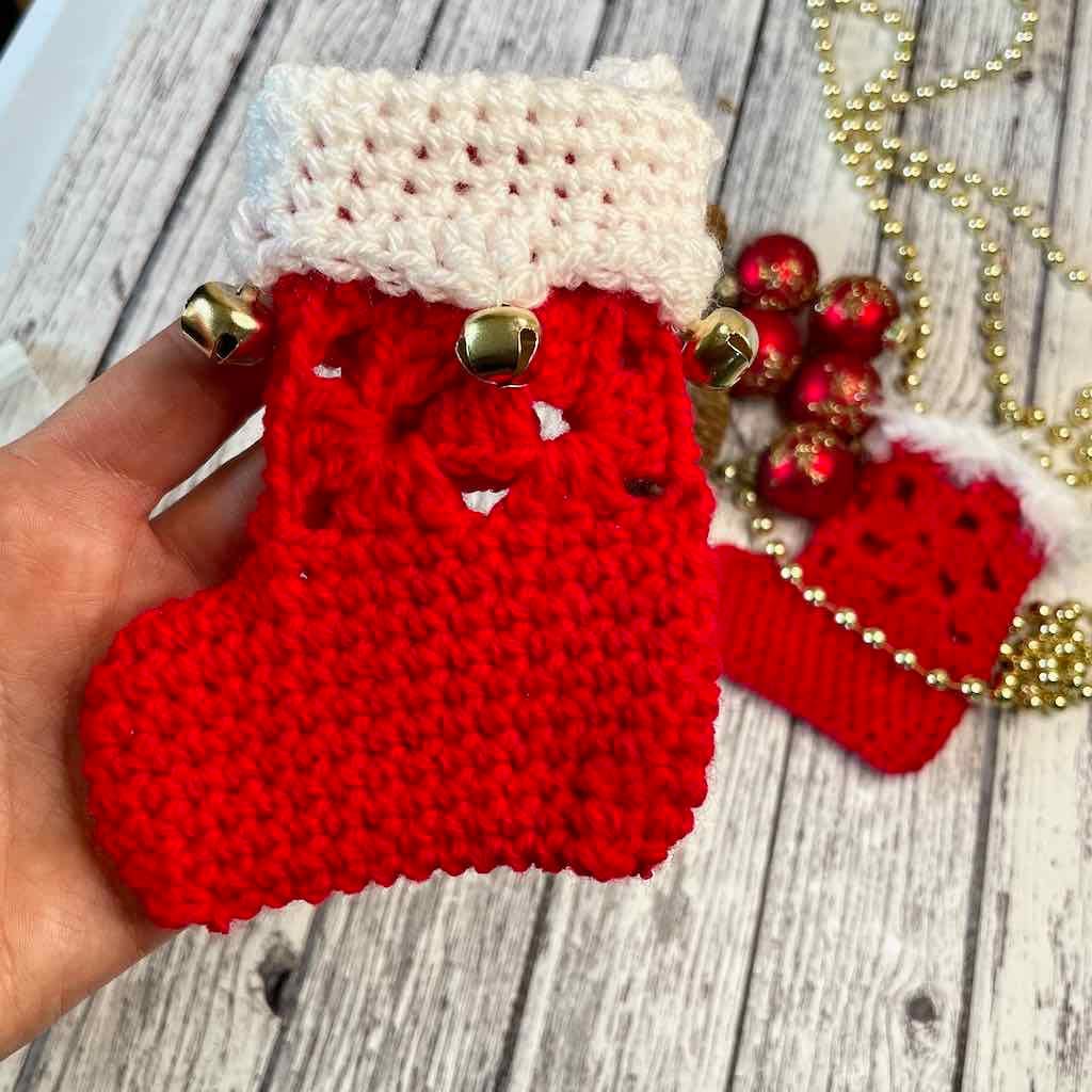 Granny's Mini Stocking Ornament Crochet Pattern PDF Download Only Mini ...