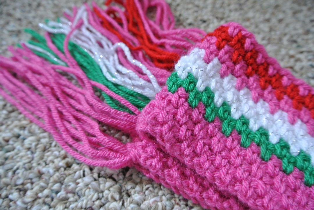 Crochet Child's Scarf Pattern--pdf DOWNLOAD ONLY; Child's Scarf Pattern ...