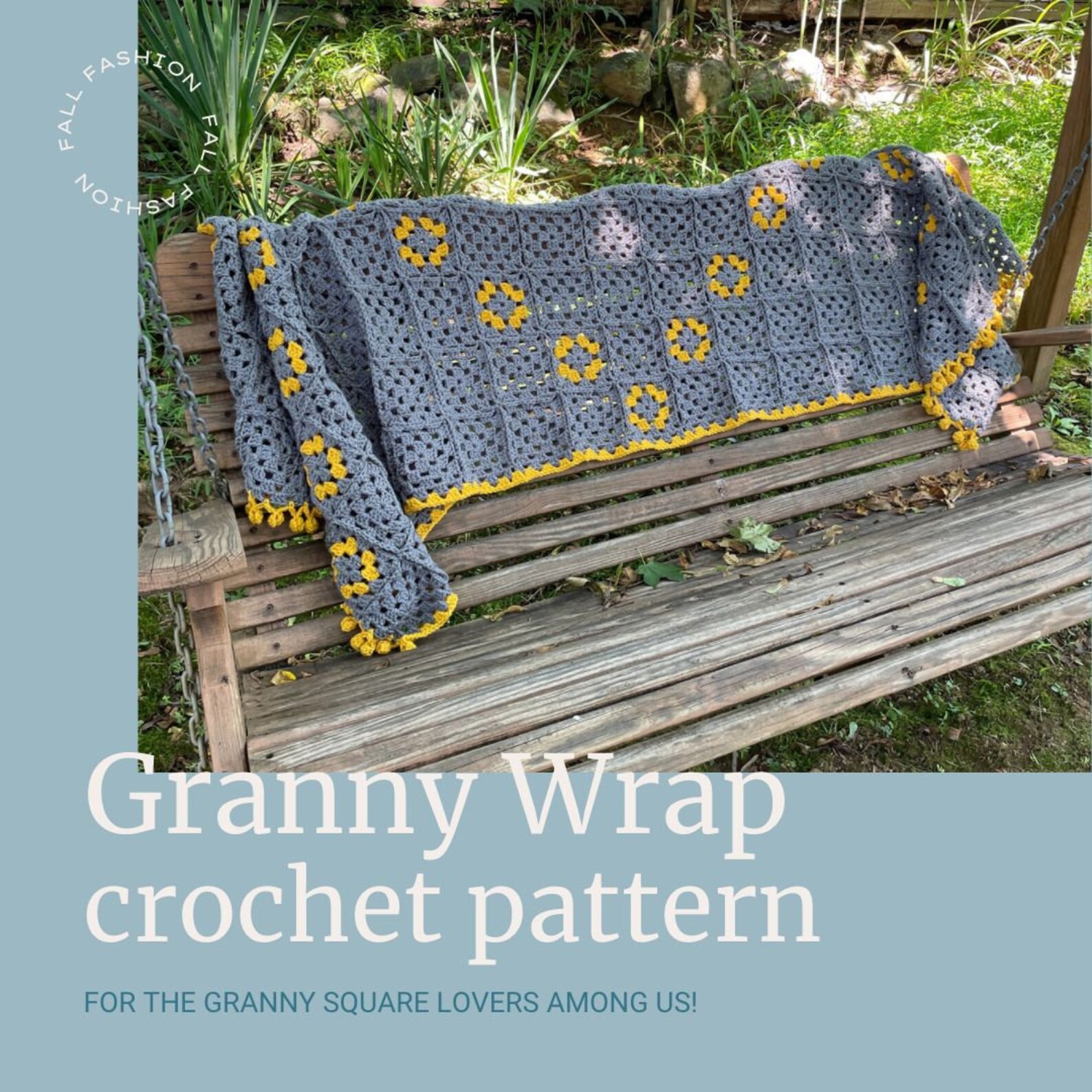 Granny Wrap Crochet Pattern PDF Download Only Granny Square Shawl ...