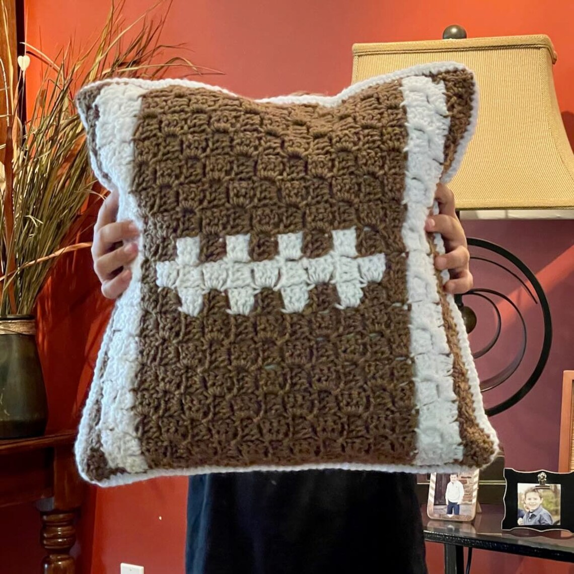 Football Pillow Crochet Pattern PDF Download Only I Love - Etsy