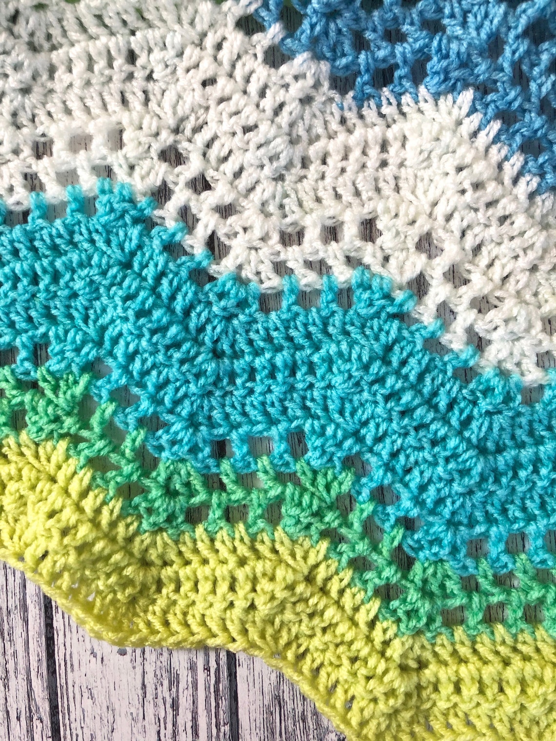 Ripple Baby Blanket Pattern Crochet Pattern Crochet Blanket - Etsy