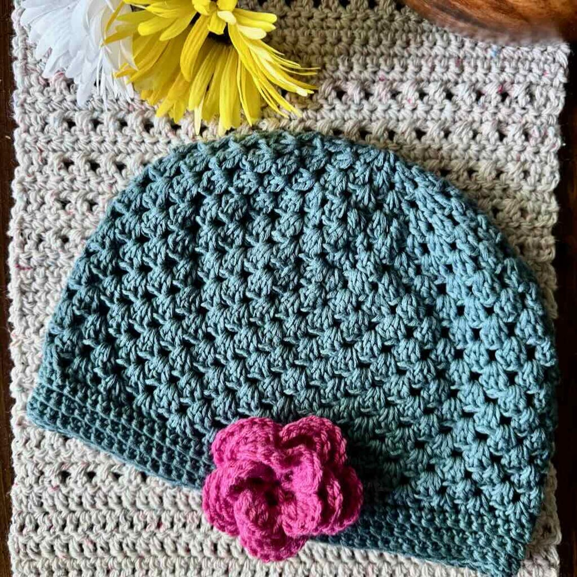 Vintage-inspired Daisy Beanie: Classic Granny Stitch Style for Modern ...