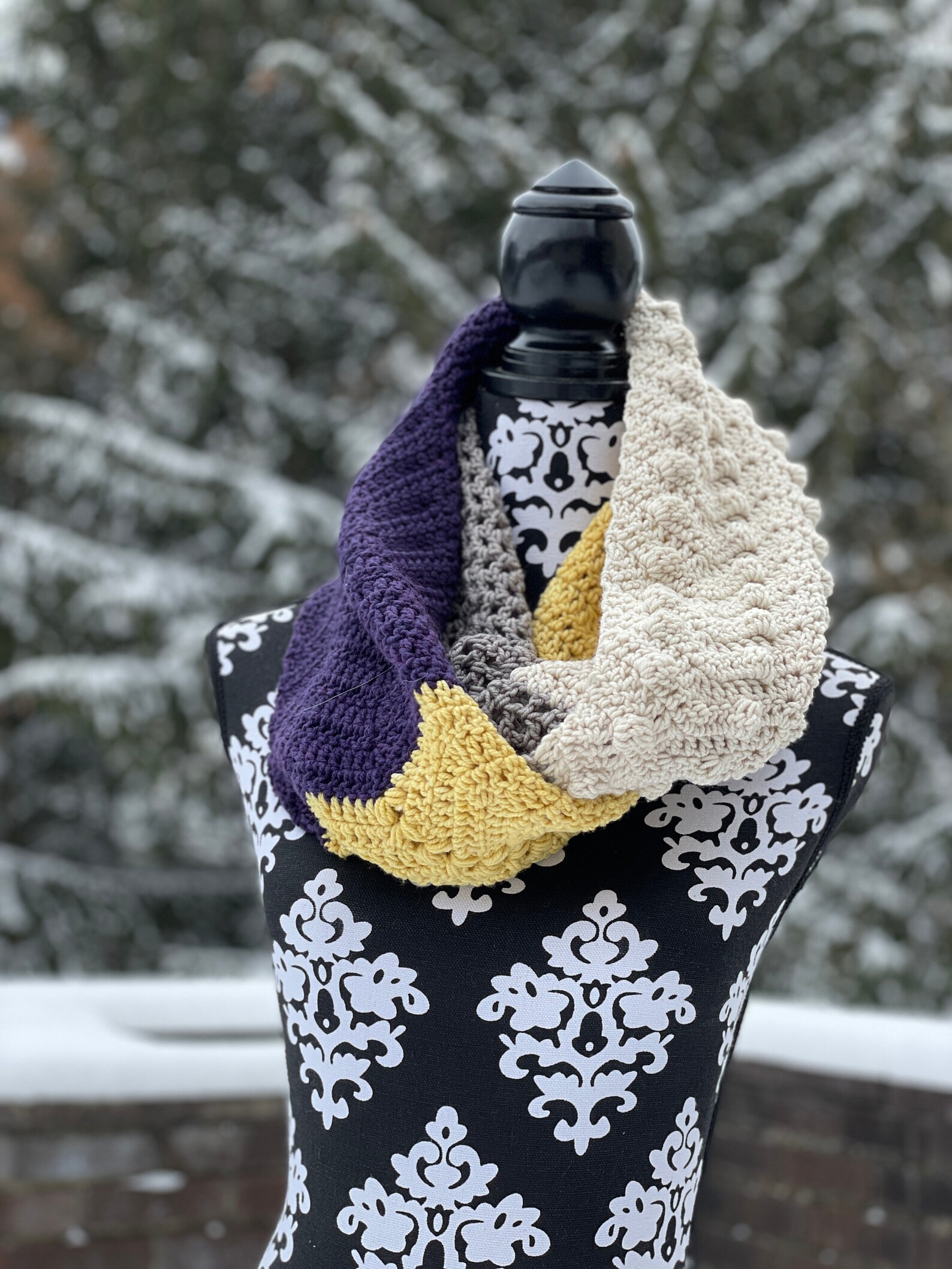 Ripple Stitch Infinity Scarf Crochet Pattern PDF Download - Etsy