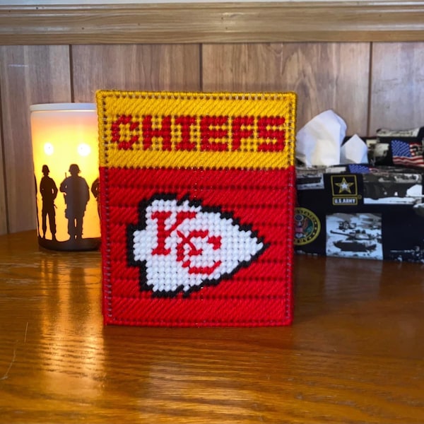 Kc Chiefs Tissue Box Cover - Etsy