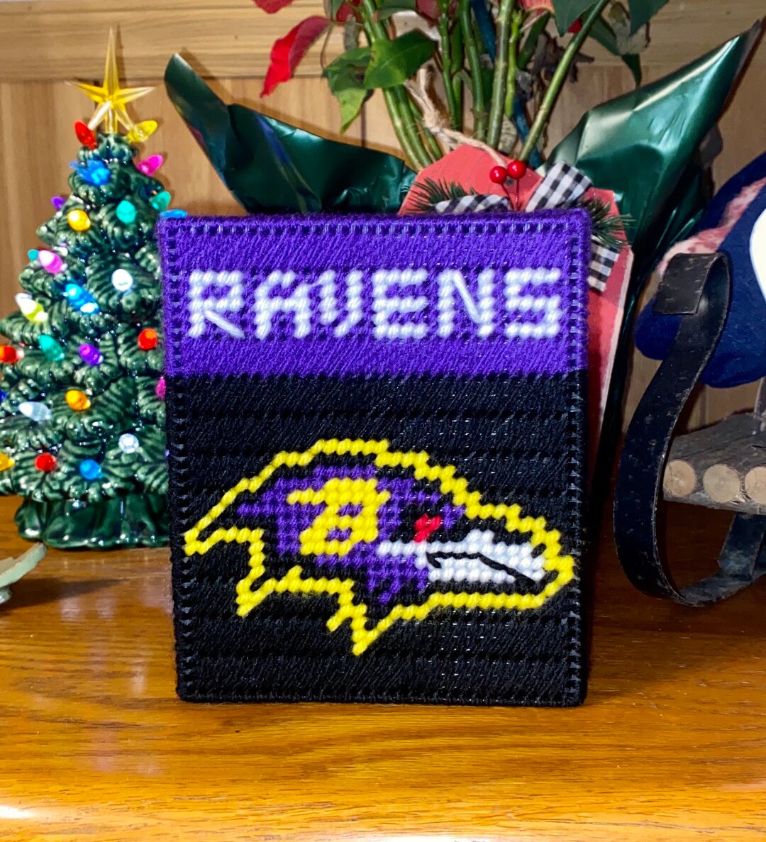Baltimore Ravens Tissue Box Cover - Etsy