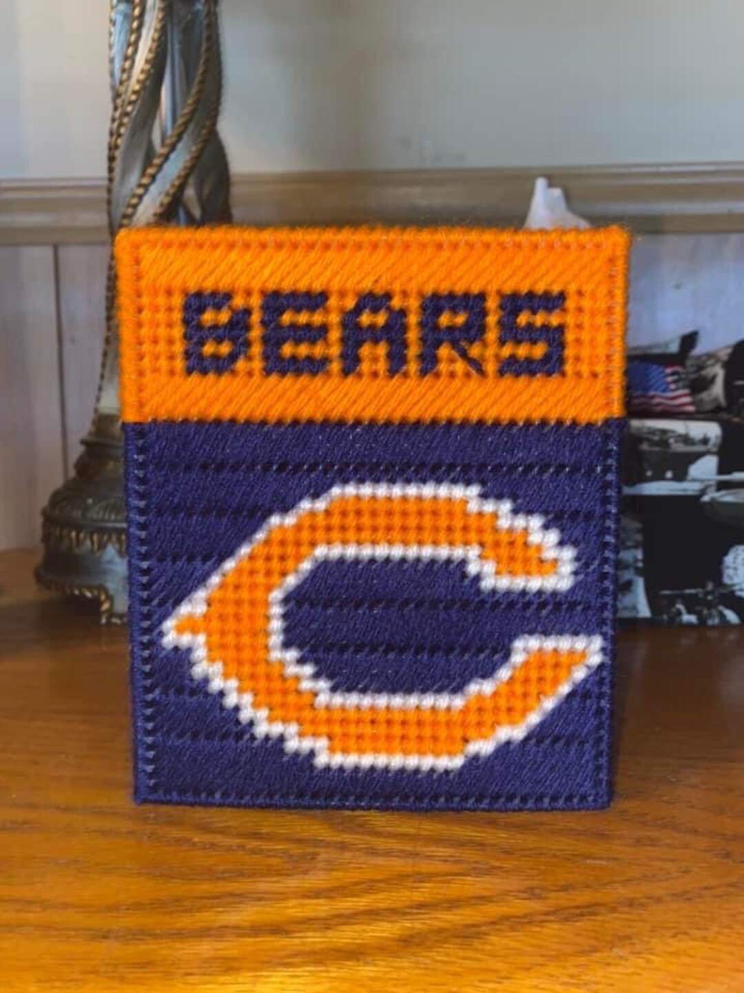 Chicago Bears Tissue Box Cover - Etsy