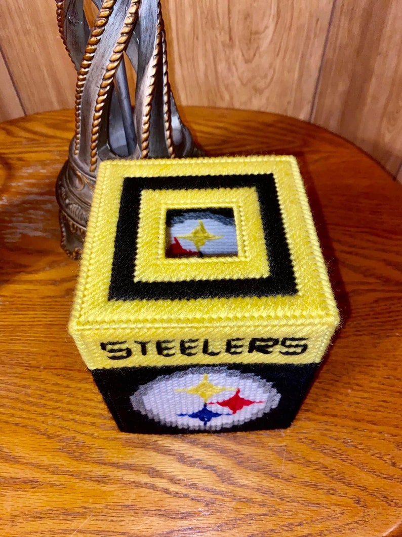 Pittsburgh Steelers Tissue Box Cover - Etsy