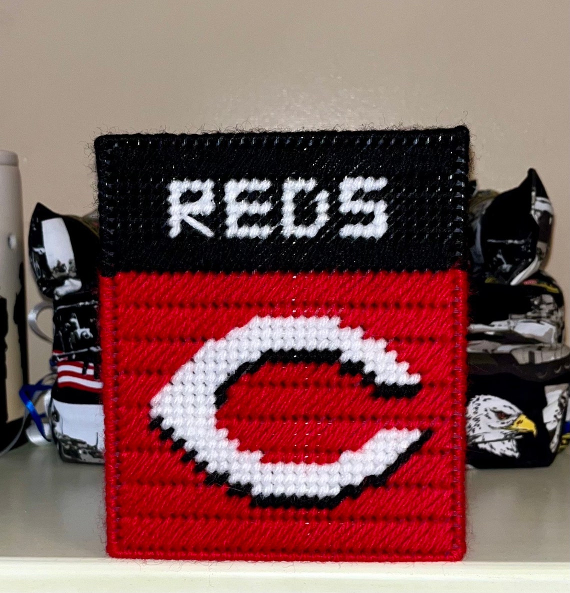 Cincinnati Reds Tissue Box Cover - Etsy