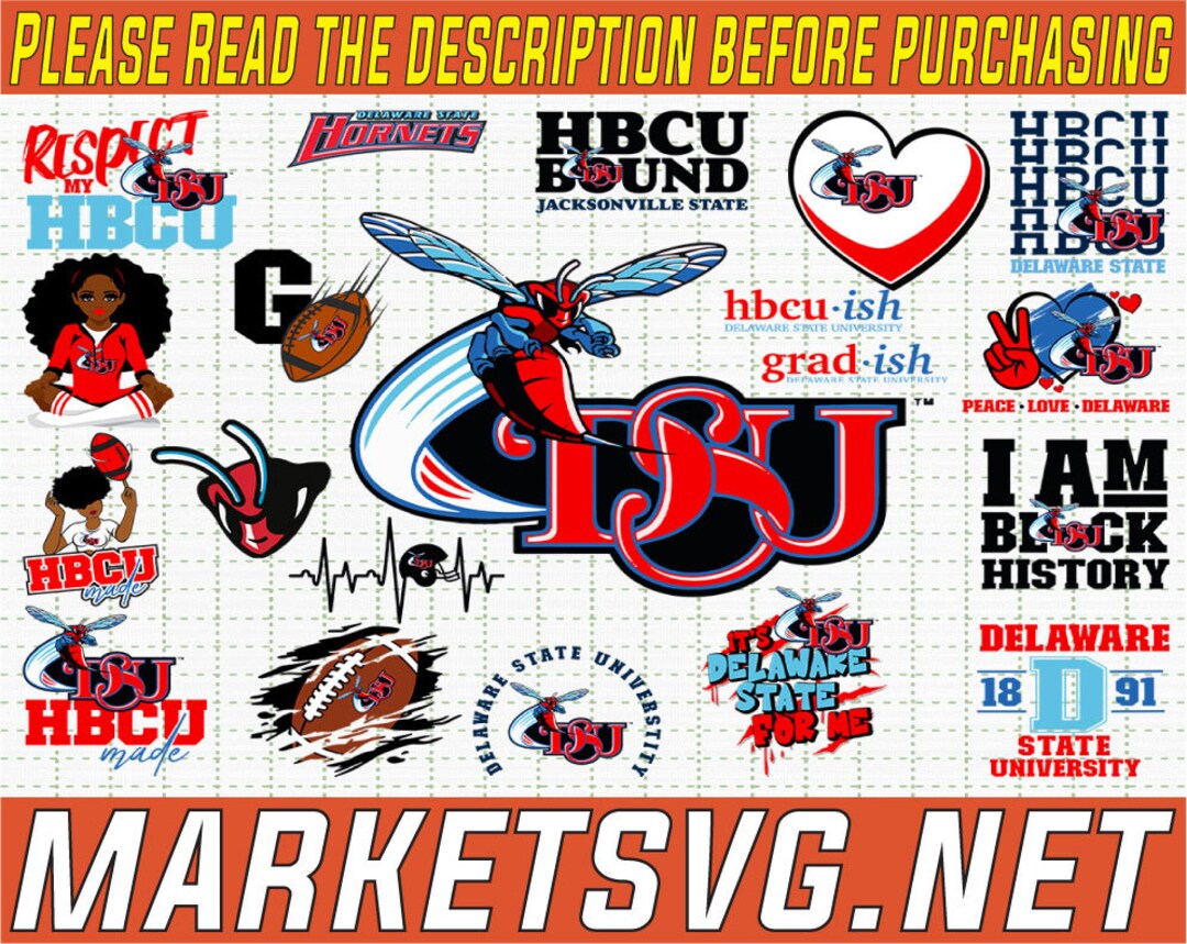 Delaware State Svg HBCU Svg Collections HBCU Svg Football - Etsy