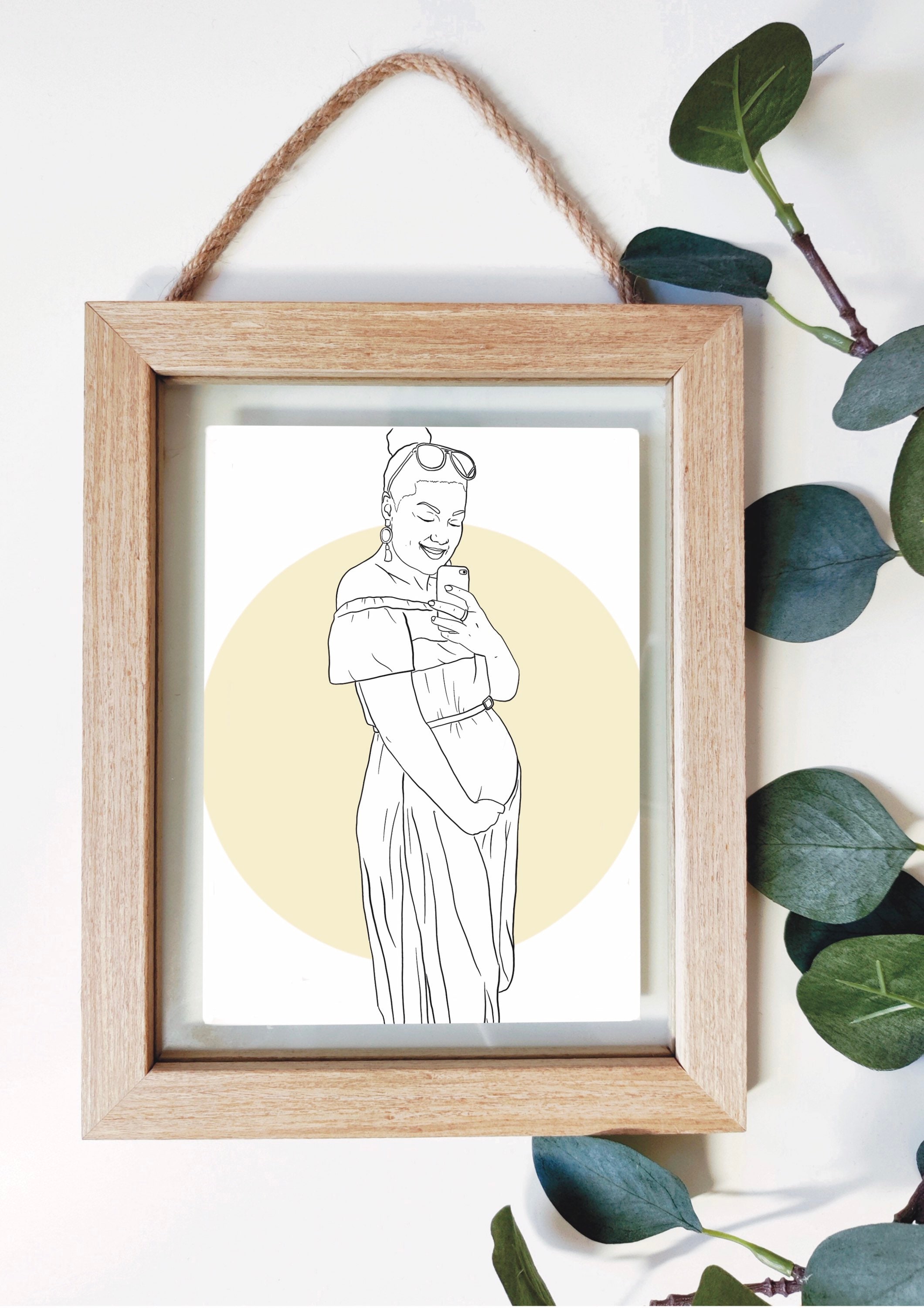 Baby Bump Drawing Mum to Be Bump Illustration Digital | Etsy