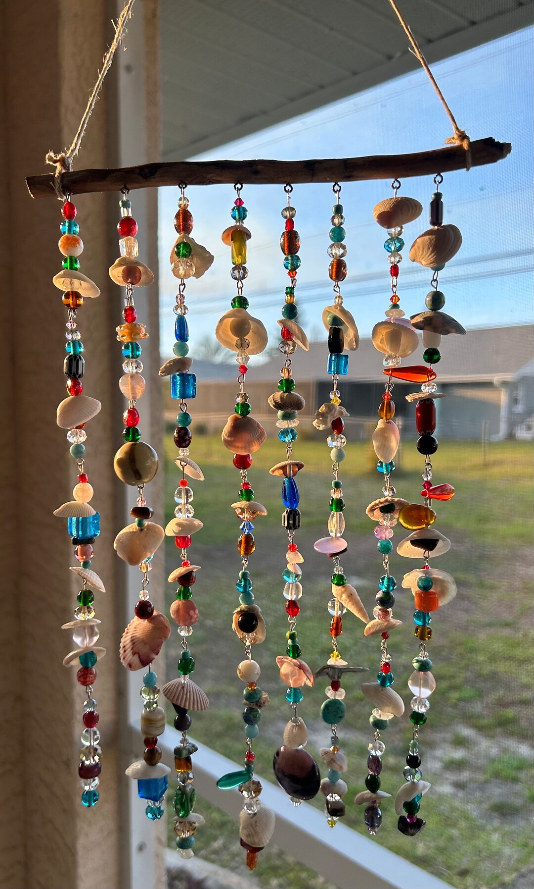 Gorgeous Beaded Suncatcher With Shells - Etsy