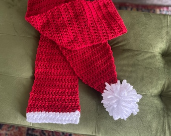 Santa Scarf | Etsy
