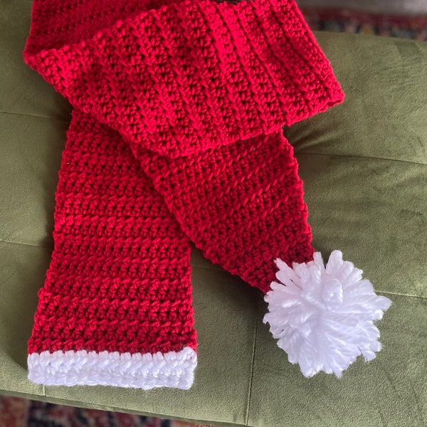 Santa Scarf - Etsy