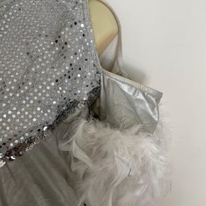 Silver Sequin and Feather Dance Costume by Star Style Costumes in Great ...