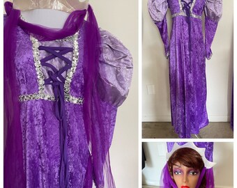 Vintage Crushed Velvet Dress - Etsy