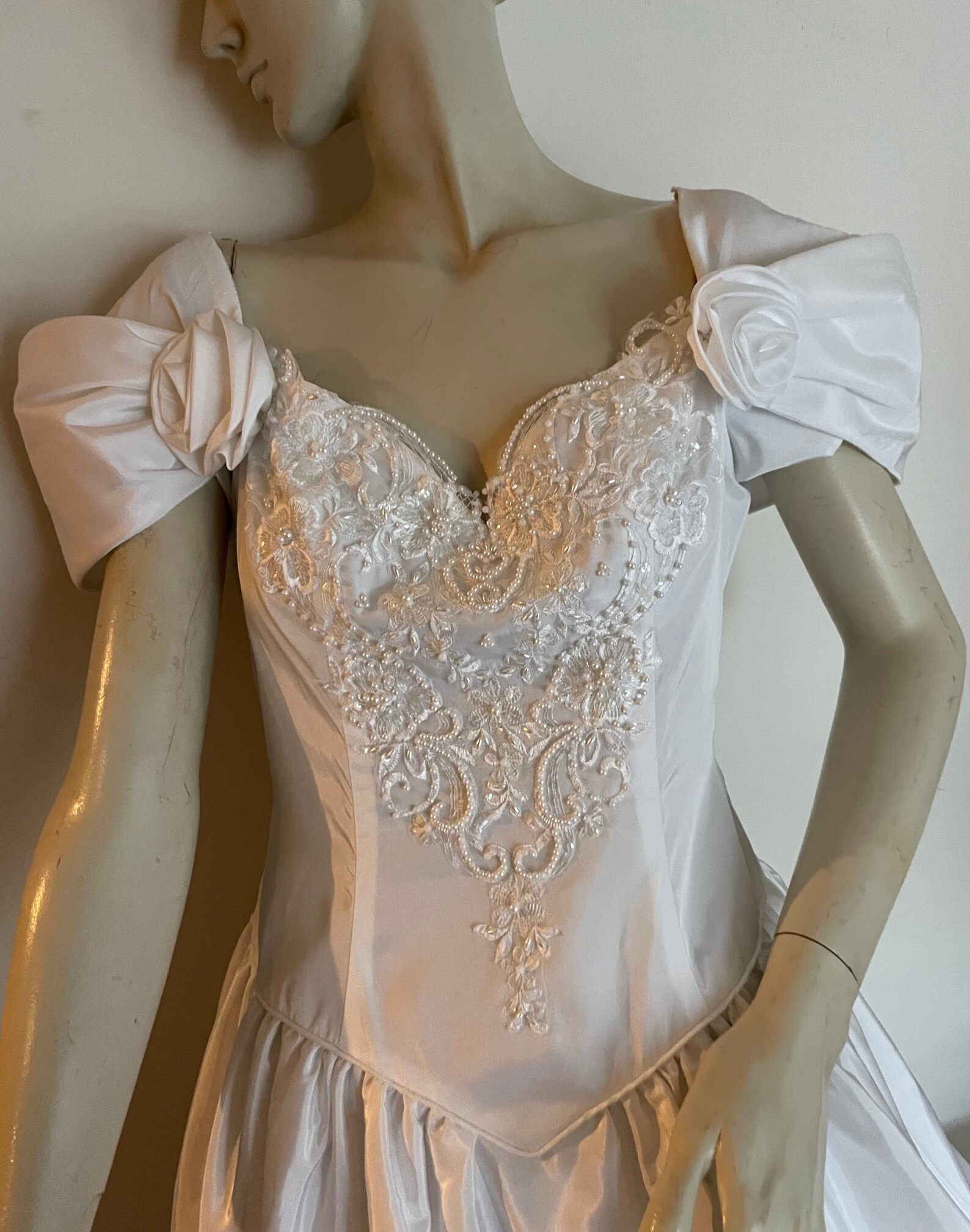 Elegant 80s Princess Form Fitting Satin Finish Taffeta - Etsy