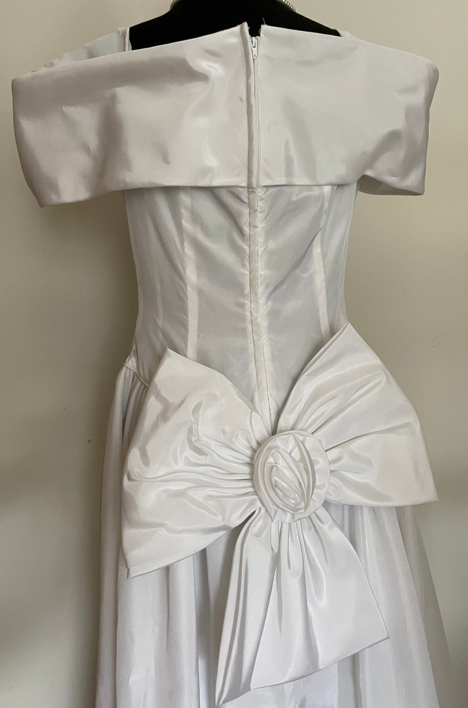 Elegant 80s Princess Form Fitting Satin Finish Taffeta - Etsy