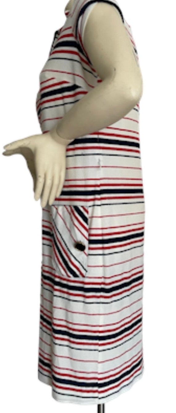Preppy 70s Patriotic Dress For Summer Fun in Large Si… - Gem