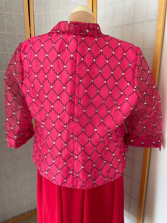 22W Amazing Fancy Tulle Jacket with Geometric Decorat… - Gem