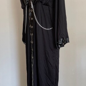 Crypt Master Costume Pieces Skeleton Robe With Chains Hood and Gloves ...