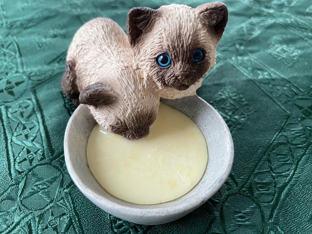 Sweet Stone Critters Animal Collection 1992 Kittens & Milk Siamese New ...