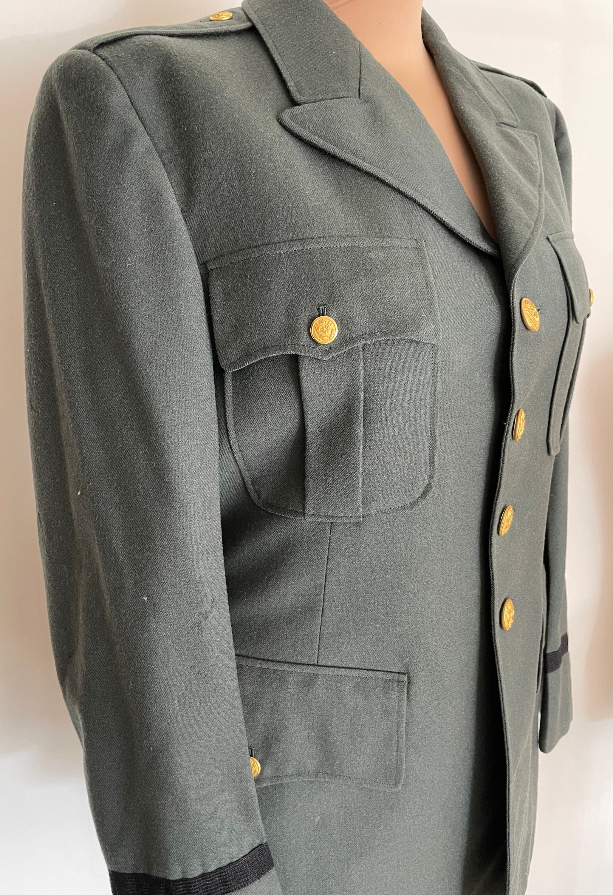 Mans US Army Uniform Wool Serge Vintage 1957 Pattern Wide - Etsy