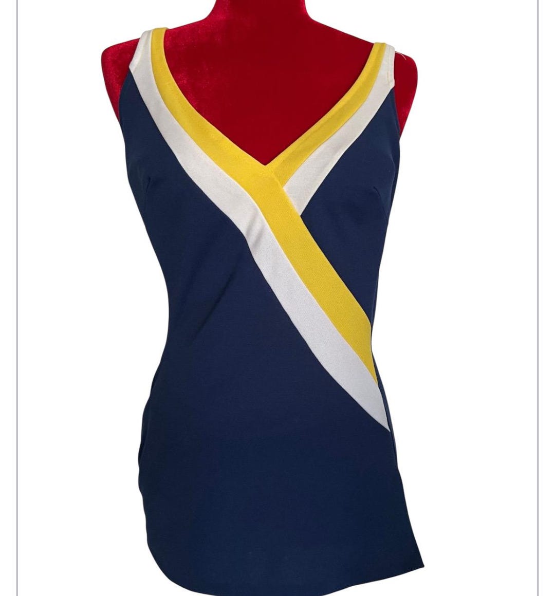 Vintage Sexy One Piece Swimsuit in Navy Blue Labeled Sears Swim Suit in ...