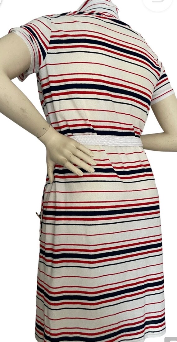 Preppy 70s Patriotic Dress For Summer Fun in Large Si… - Gem