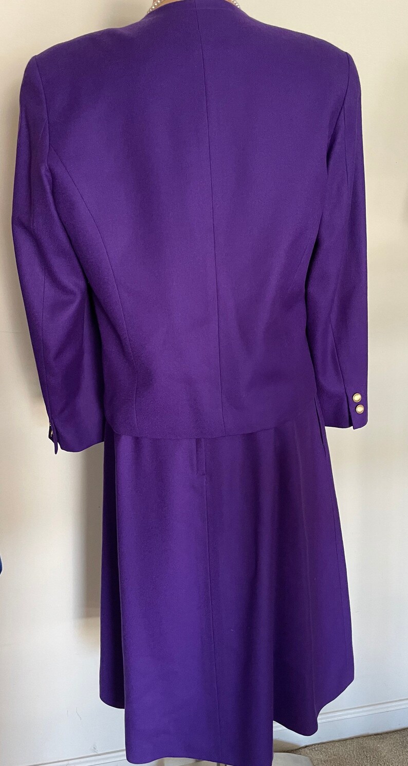 Bright Wool Suit by Talbots Petites With Waist and Skirt - Etsy