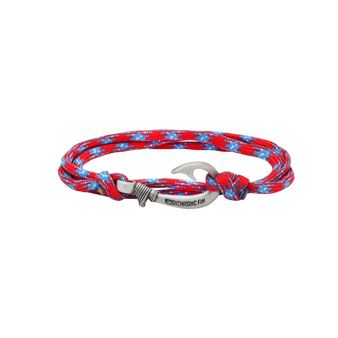 Chasing Fin Adjustable Paracord Fish Hook Bracelet southern - Etsy