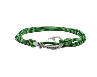 Chasing Fin Adjustable Paracord Fish Hook Bracelet black - Etsy