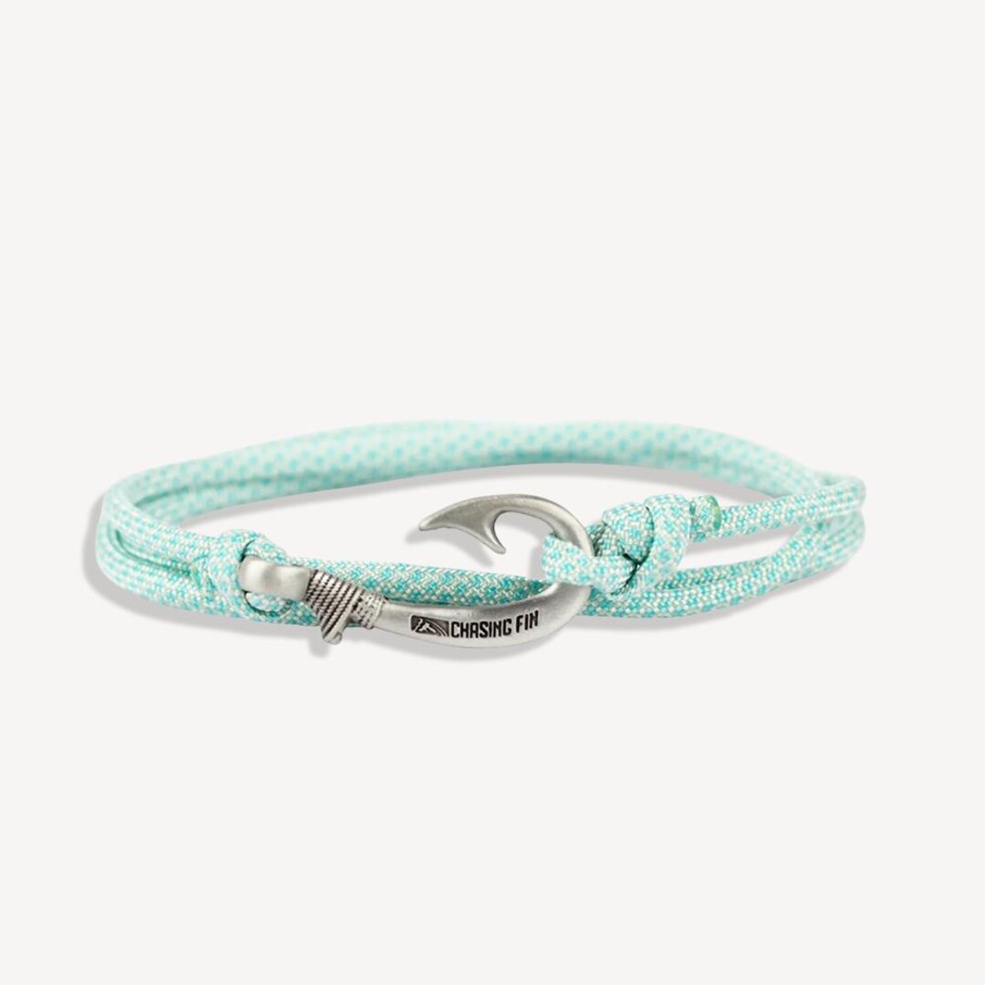 Turquoise Diamonds Fish Hook Bracelet | Anklet - Etsy