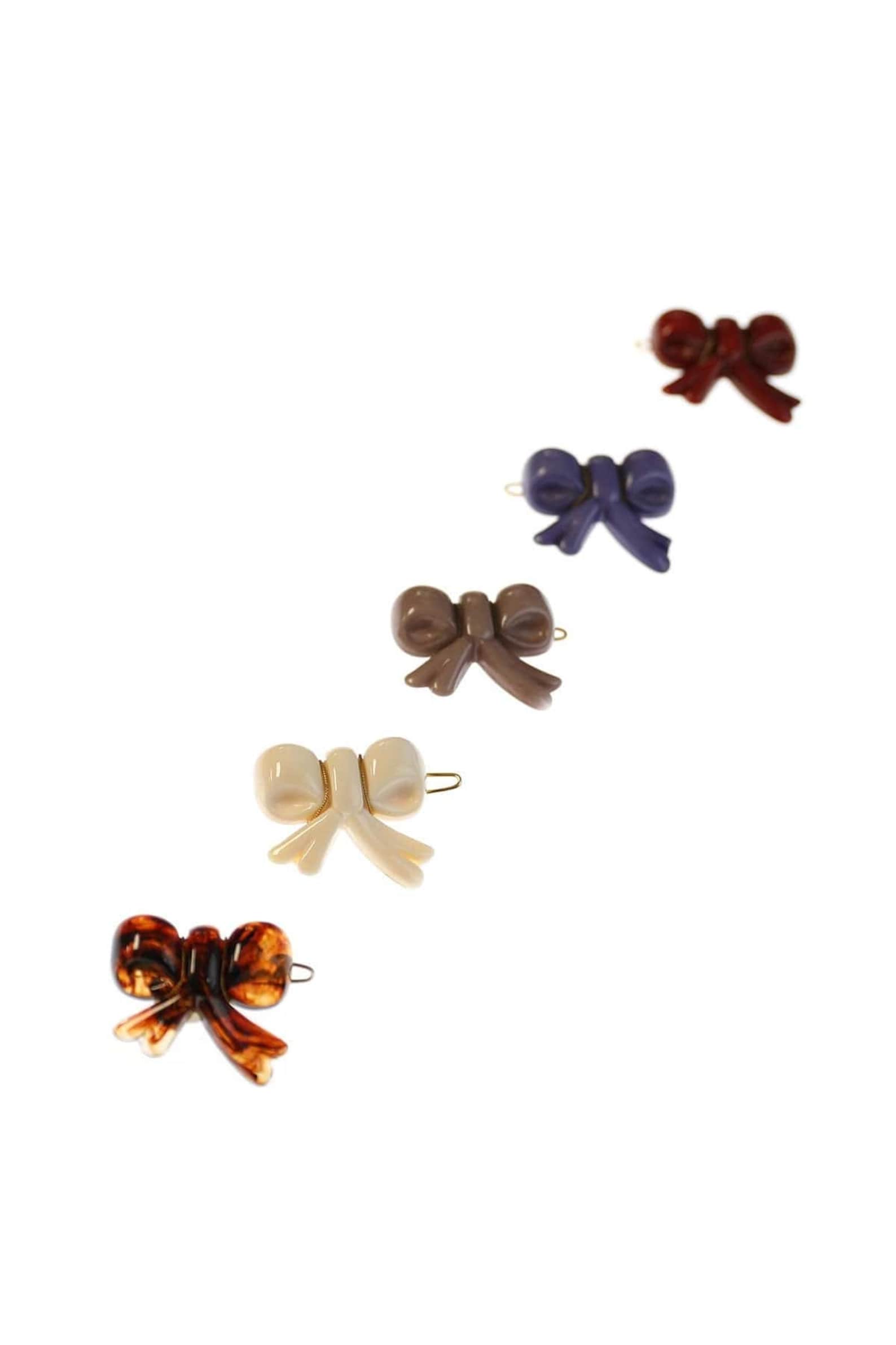 Vintage Italian Mini Bow Hair Barrette - Etsy