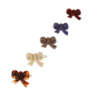 Vintage Italian Mini Bow Hair Barrette - Etsy