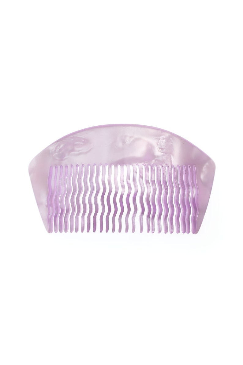 Large Vintage French Curved Acrylic Hair Comb | Etsy