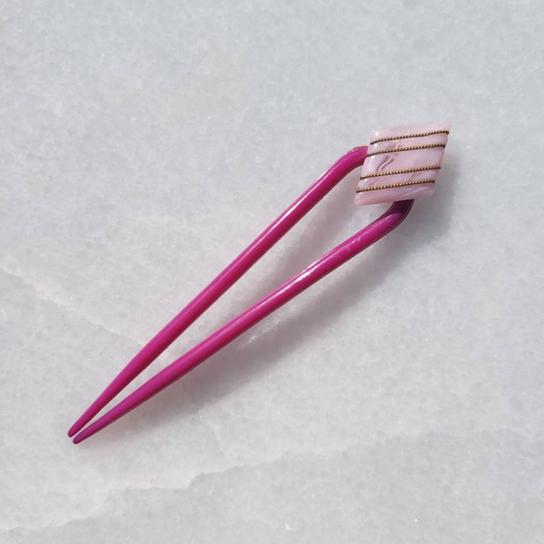 Vintage Italian Striped Diamond Wire Wrapped Hair Pins - Etsy