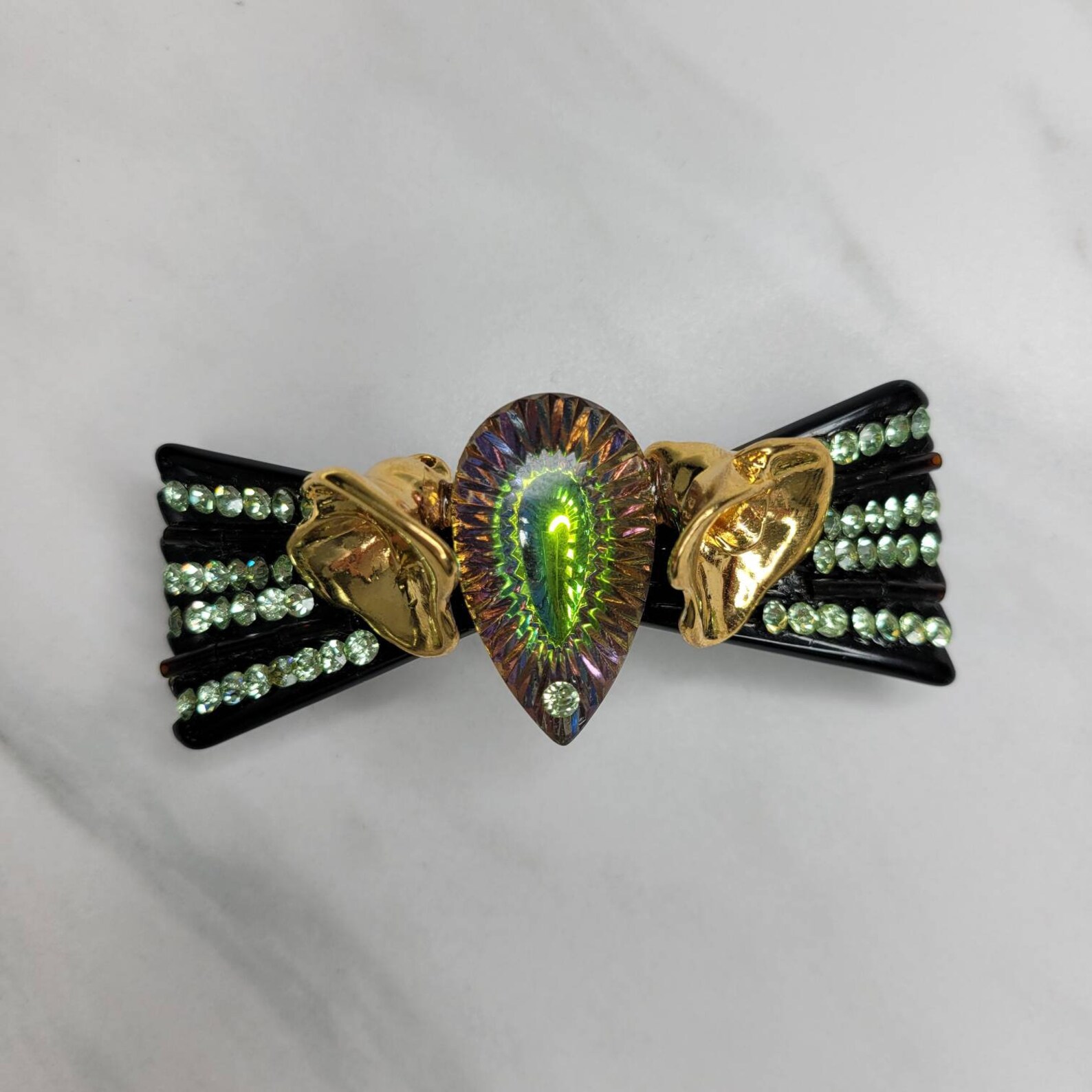 Handmade Art Deco Vintage Hair Barrette | Etsy