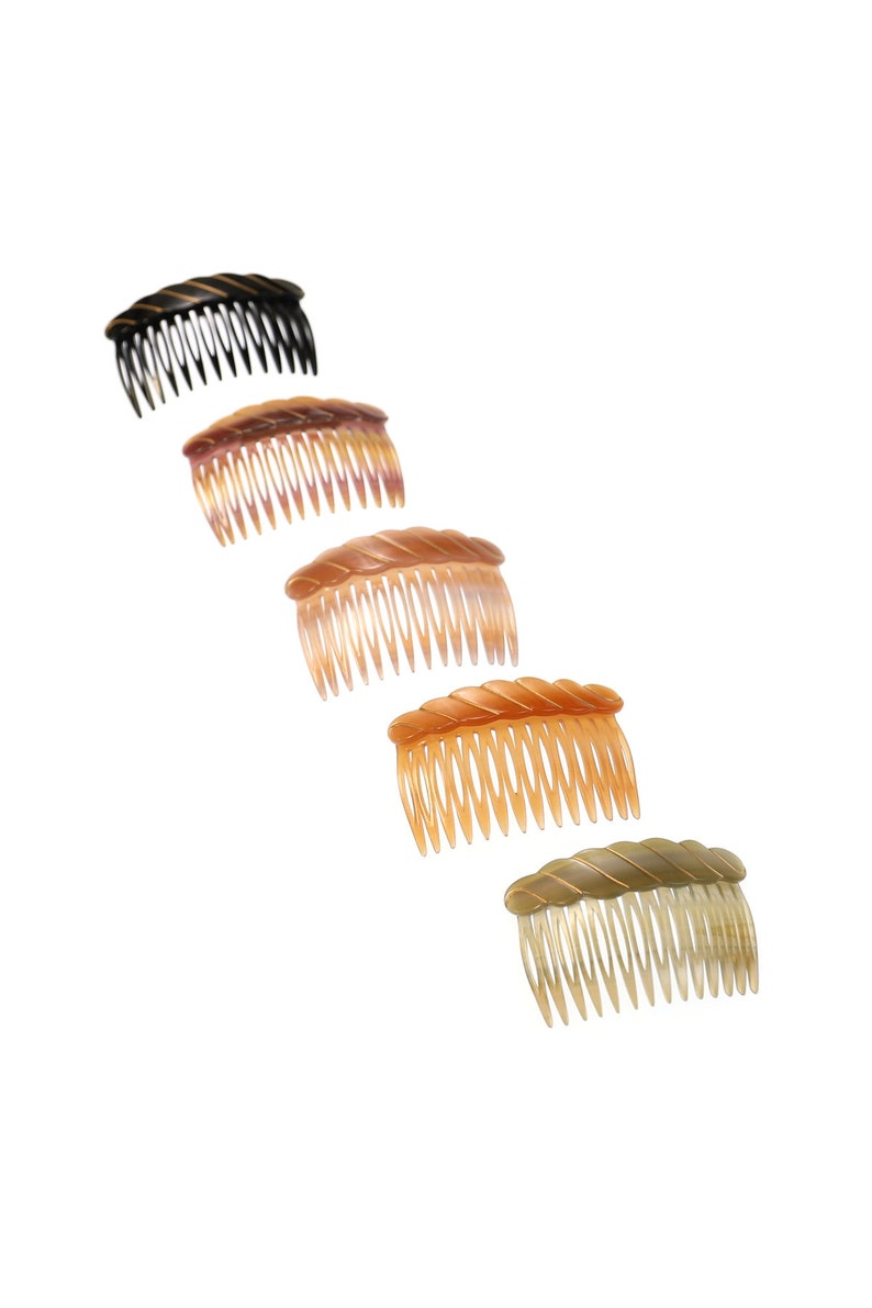 Vintage French Wave Style Hair Comb With Hand Painted Gold - Etsy