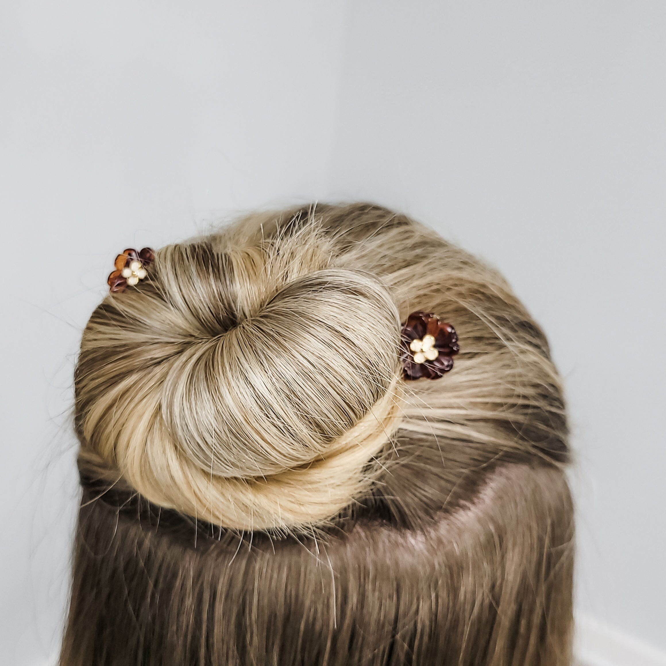 Italian Vintage Flower Hair Pins (set of Two) - Etsy